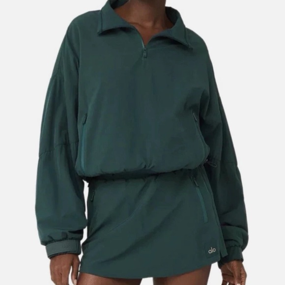 ALO Yoga | Jackets & Coats | Alo Yoga Cropped Elevation 2 Zip Coverup ...